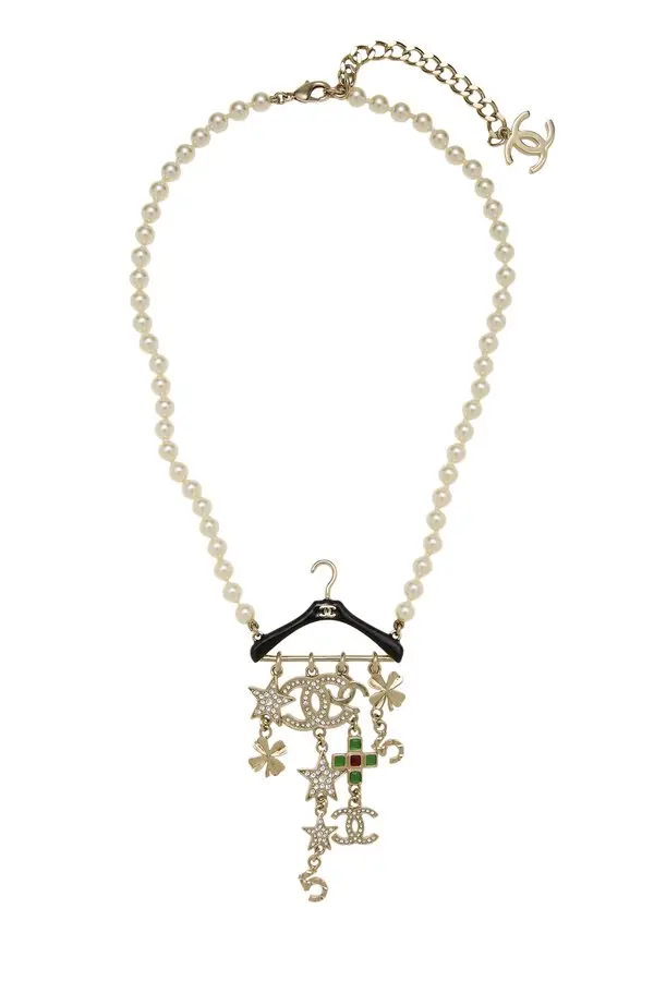 Chanel Multicolor Crystal Hanger Necklace - Multi