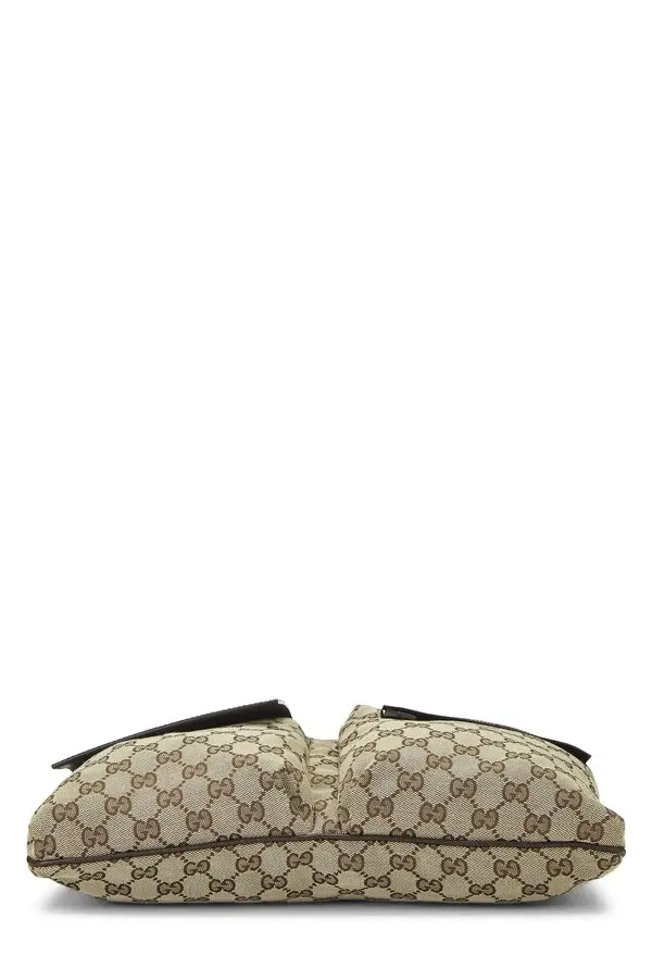 Gucci Original Gg Web Double Pocket Messenger