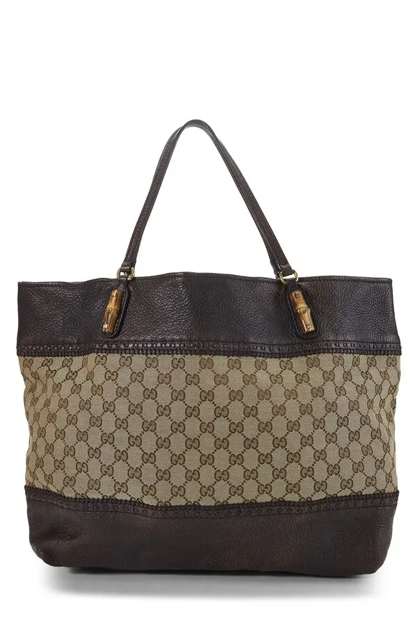 Gucci Original Gg Laid Back Crafty Tote - Brown