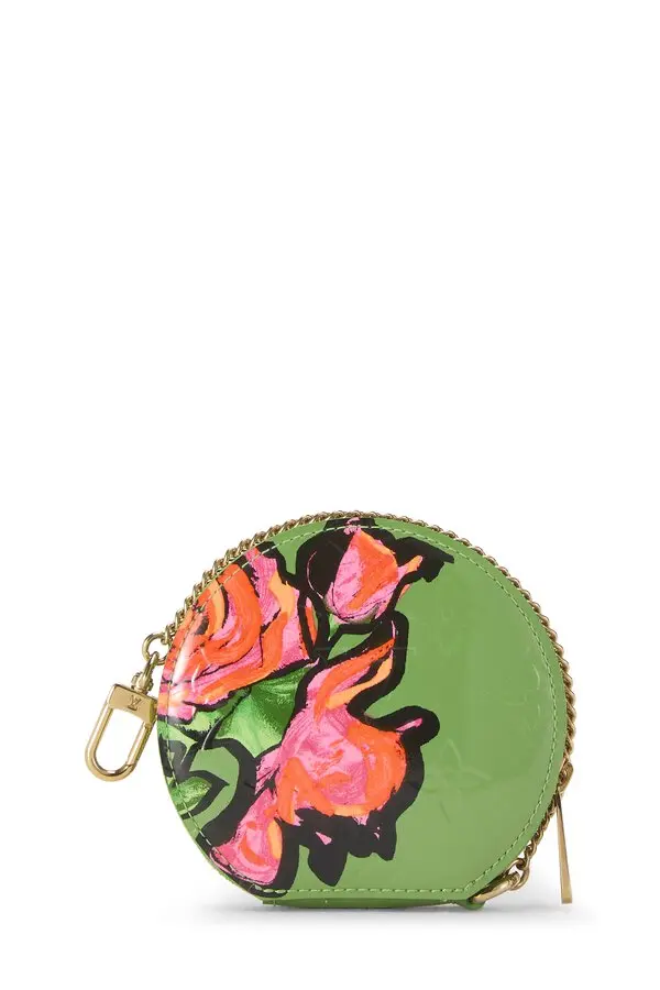 LOUIS VUITTON Stephen Sprouse X Monogram Vernis Roses Coin Purse