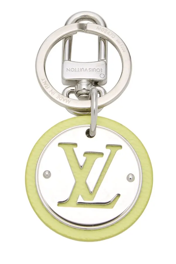 LOUIS VUITTON Cutout Circle Logo Key Holder