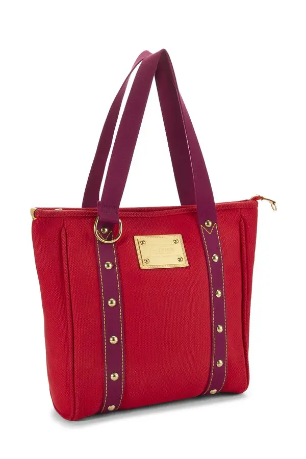 LOUIS VUITTON Antigua Cabas Canvas Tote