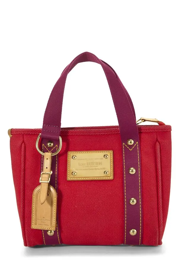 LOUIS VUITTON Antigua Cabas Tote Bag - Red