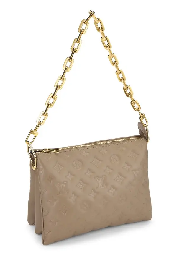 LOUIS VUITTON Coussin Monogram Embossed Leather Shoulder Bag