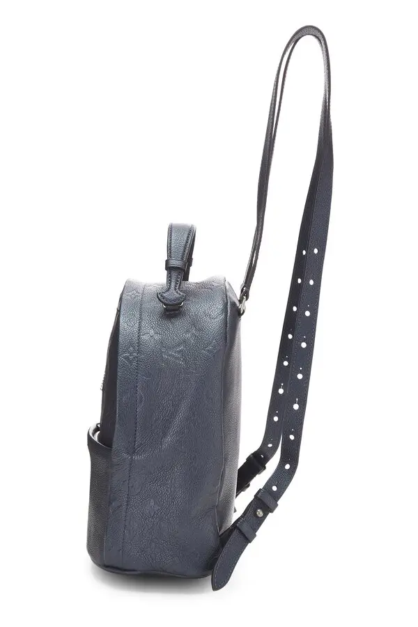 LOUIS VUITTON Bleu Infini Monogram Empreinte Pins Sorbonne Backpack