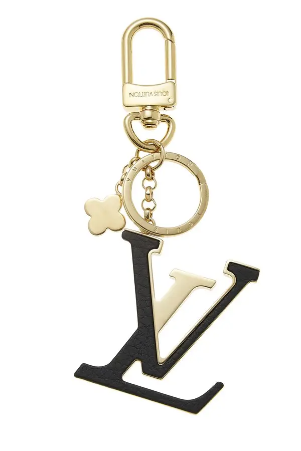 LOUIS VUITTON Gold & Leather Capucines Bag Charm