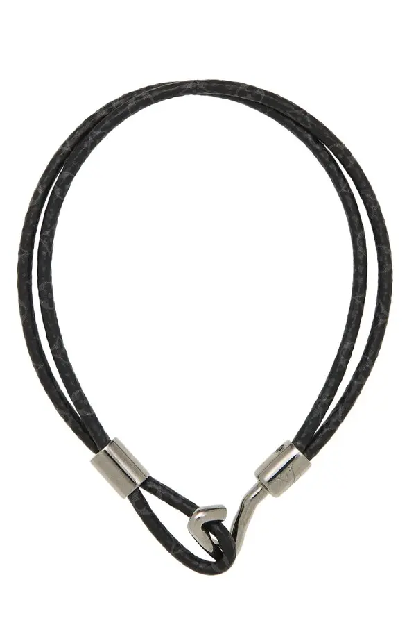 LOUIS VUITTON Monogram Eclipse Pinlock Bracelet