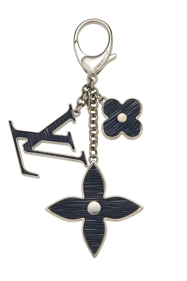 LOUIS VUITTON Fleur De Epi Bag Charm - Navy