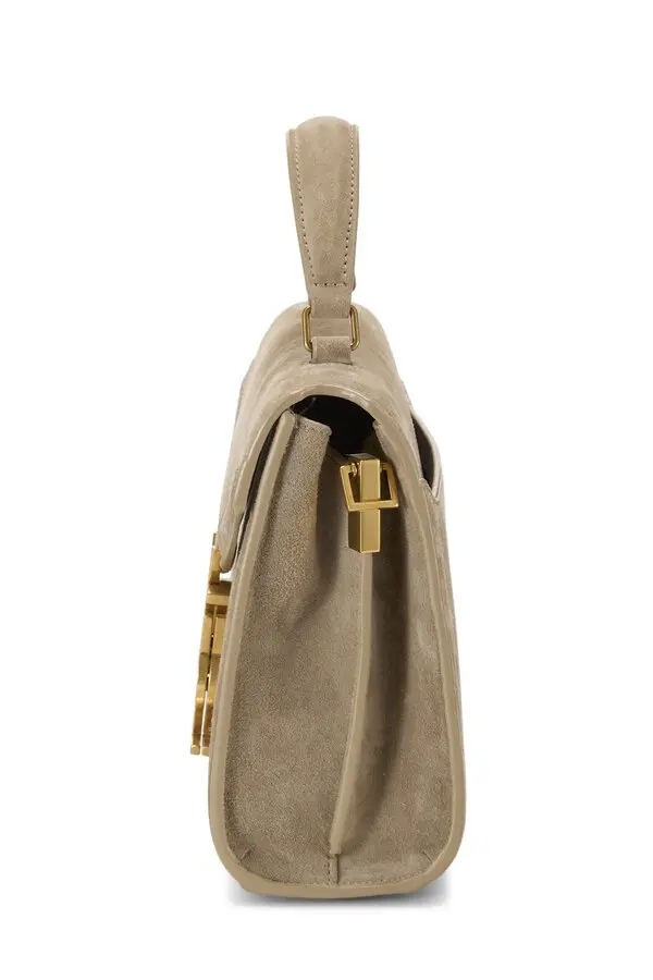 Saint Laurent Suede Cassandra Top Handle