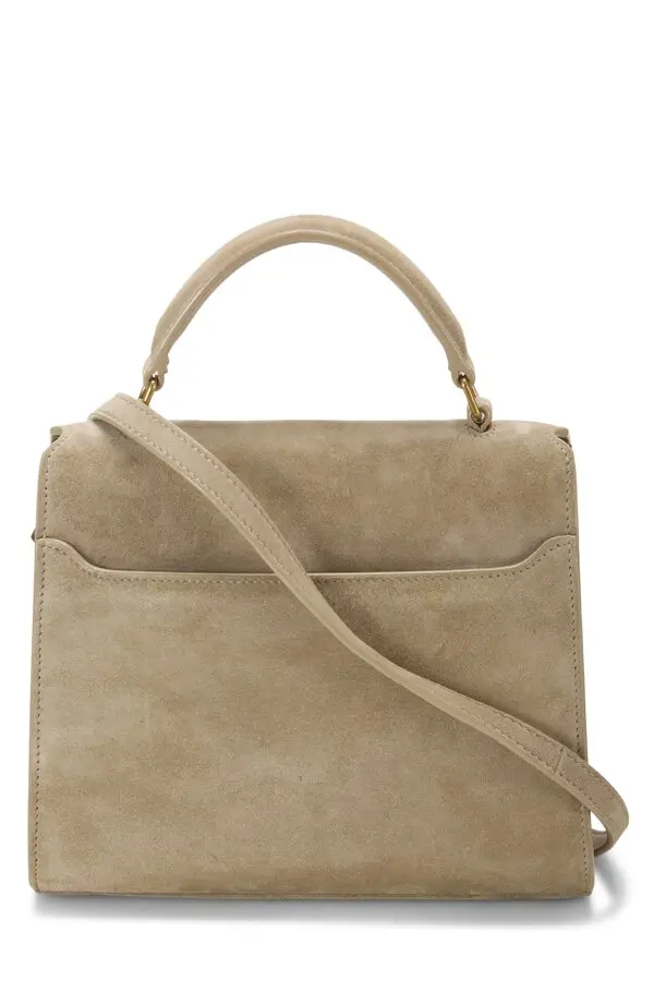 Saint Laurent Suede Cassandra Top Handle