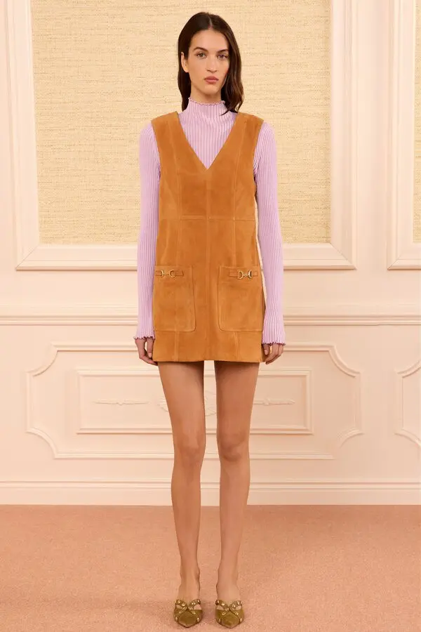 Ulla Johnson Sloane Suede Mini Dress
