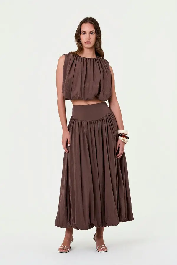NICHOLAS Nadira Top - Chocolate