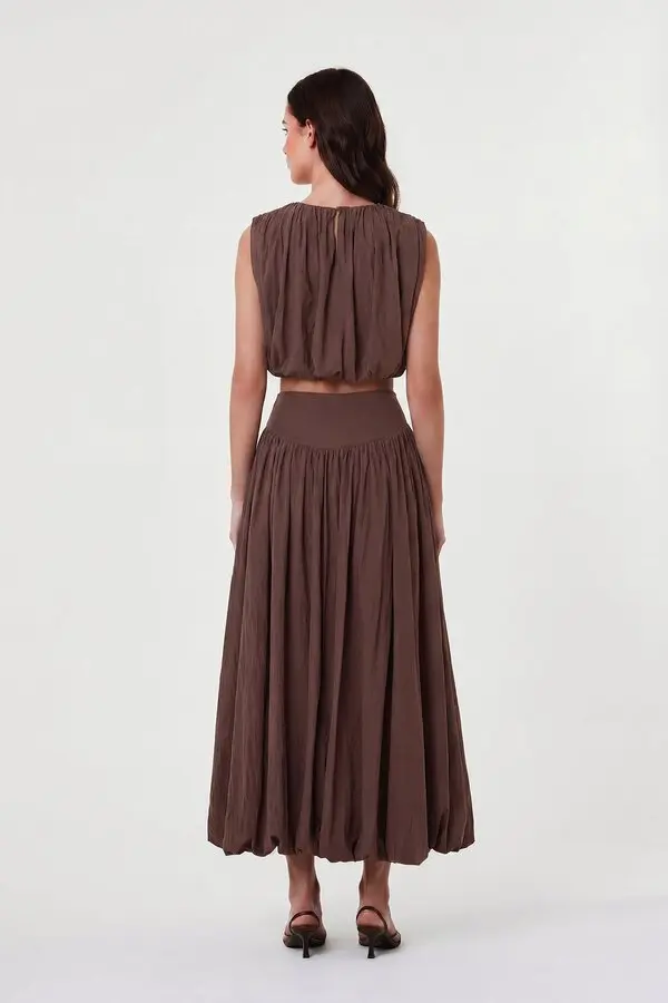 NICHOLAS Zaira Skirt - Chocolate