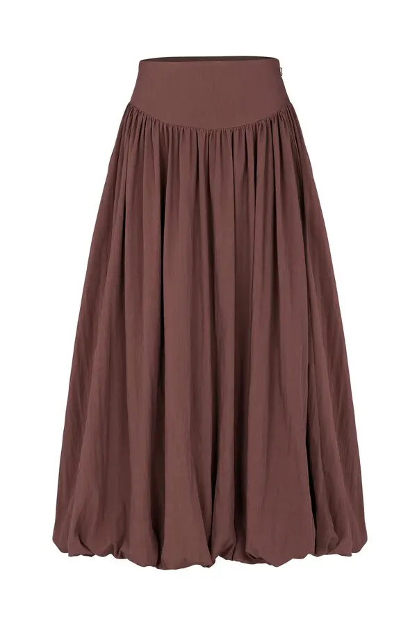NICHOLAS Zaira Skirt - Chocolate
