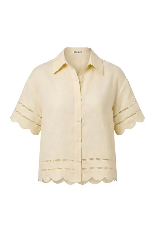 NICHOLAS Juni Shirt - Custard