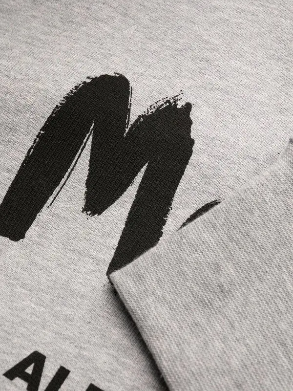 Alexander McQueen Graffiti Logo Sweatshirt - Grey
