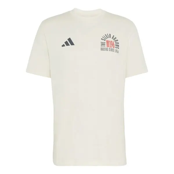 Adidas X Mercedes Amg Petronas Formula 1 Team Silver Arrows 1955 T-shirt Asia Sizing 'off White - Off White/granite