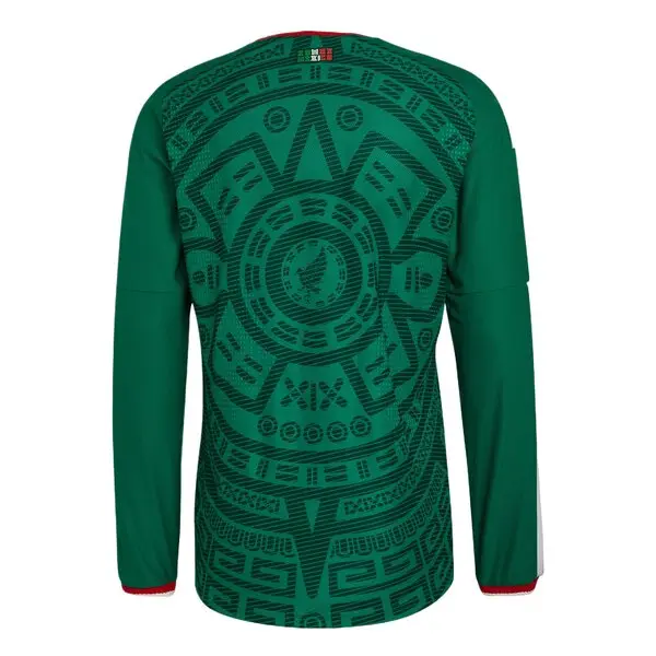 Adidas Mexico 26 Home Authentic Long Sleeve Jersey