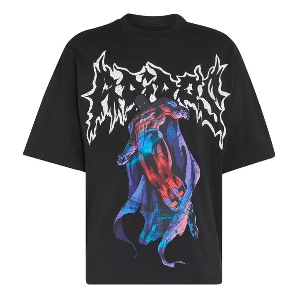 Adidas X Marvel T-shirt Asia Sizing 'magneto - Black