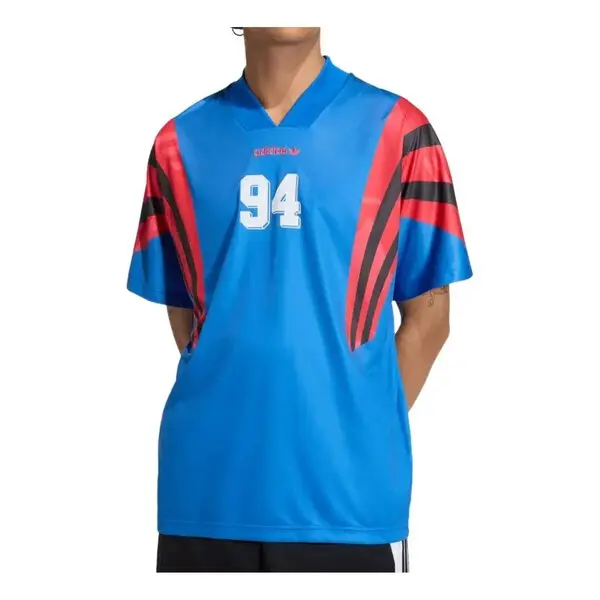 Adidas Santiago Allover Print Infill Jersey - Blue