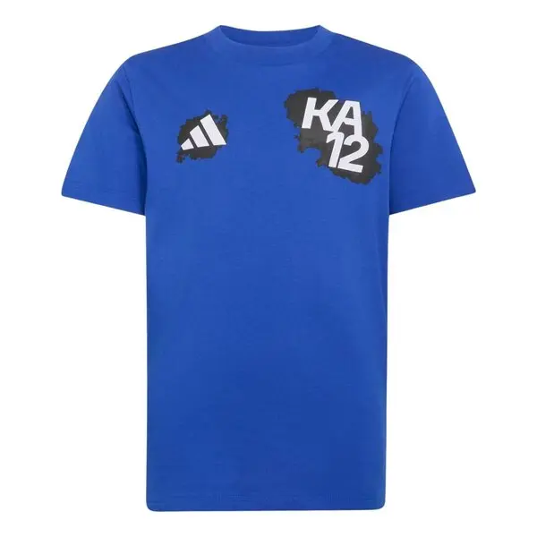 Adidas X Mercedes Amg Petronas Formula 1 Team Name&number T-shirt Asia Sizing 'kimi Antonelli - Bold Blue