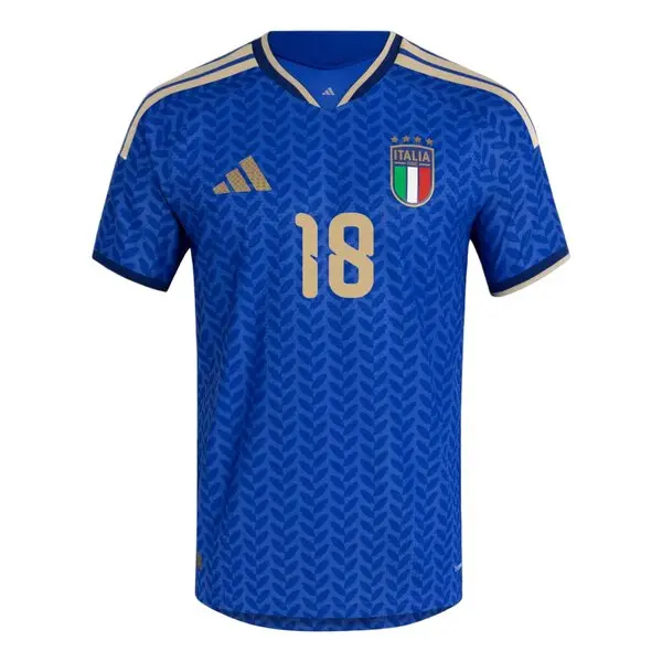 Adidas Italy 26 Home Barella Authentic Jersey