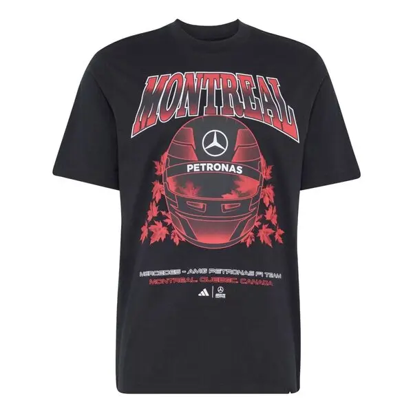 Adidas Mercedes Amg Petronas Formula 1 Team Montreal T-shirt - Black