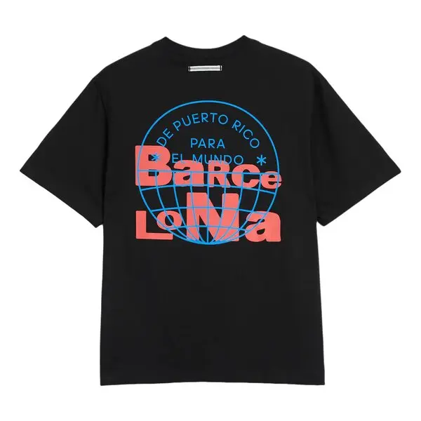 Adidas X Bad Bunny Dtmf Tour Merch Barcelona T-shirt - Black