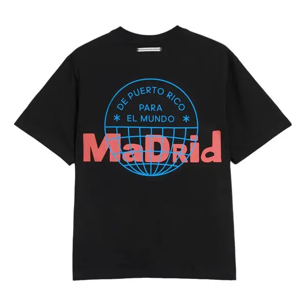 Adidas X Bad Bunny Dtmf Tour Merch Madrid T-shirt - Black
