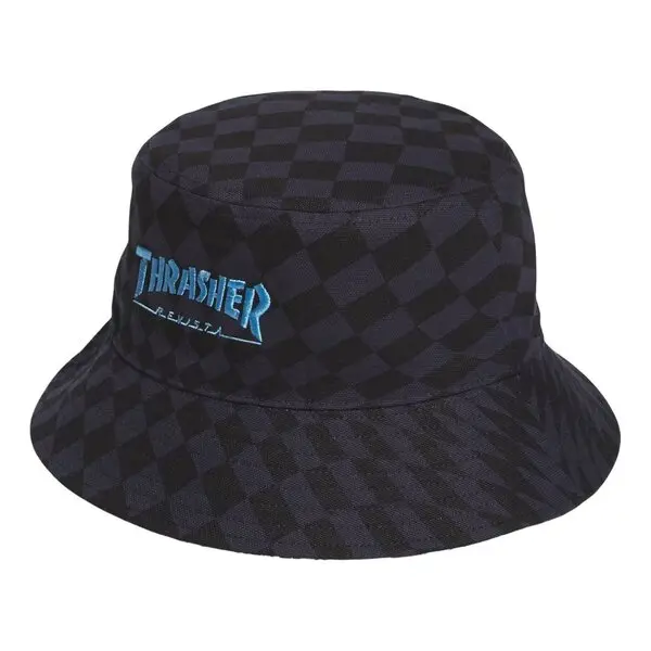 Adidas Argentina X Thrasher Bucket Hat - Night Navy/light Blue
