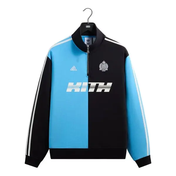 Kith X Messi For Adidas Football Fleece Quarter Zip - Night Navy