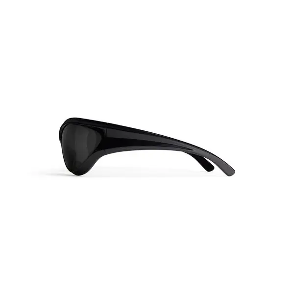 Balenciaga Dynamo Round Frame Sunglasses - Black