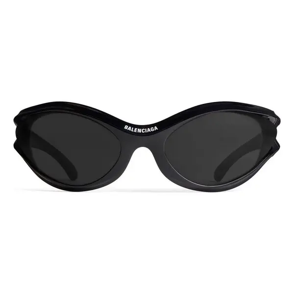 Balenciaga Dynamo Round Frame Sunglasses - Black