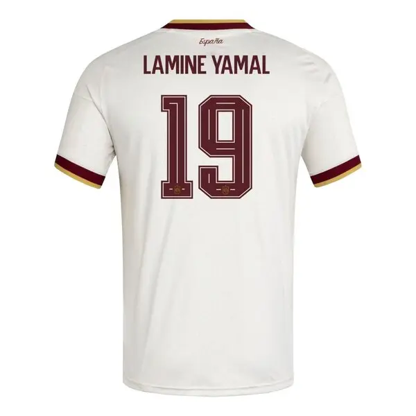 Adidas Lamine Yamal Spain Away Jersey - Off White