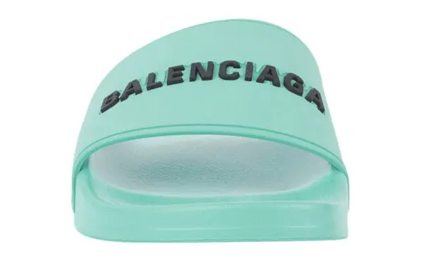 Balenciaga Pool Slides - Mint/black