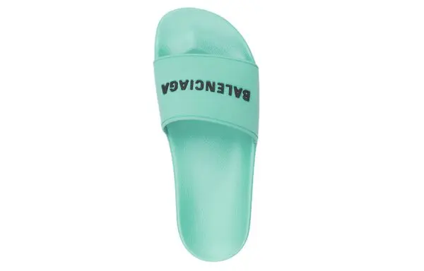 Balenciaga Pool Slides - Mint/black