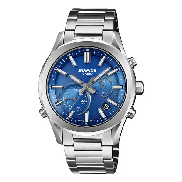 Casio Edifice Chronograph Watch With Solar Power And Bluetooth Connectivity