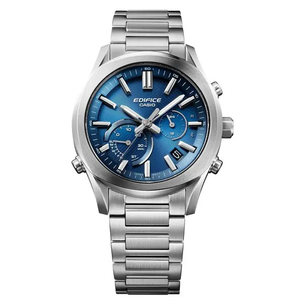 Casio Edifice Chronograph Watch With Solar Power And Bluetooth Connectivity