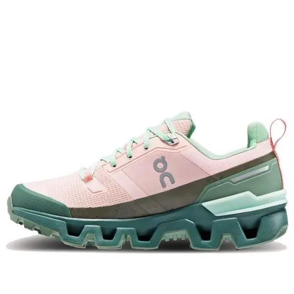 On Cloudwander Waterproof Sneakers - Pink/green