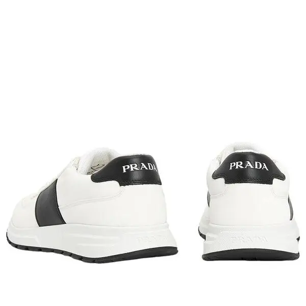 Prada Fw25 Prax Lace Up Sneakers - White
