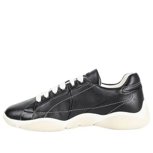 Prada Fs25 Nappa Leather Lace-up Sneakers - Black