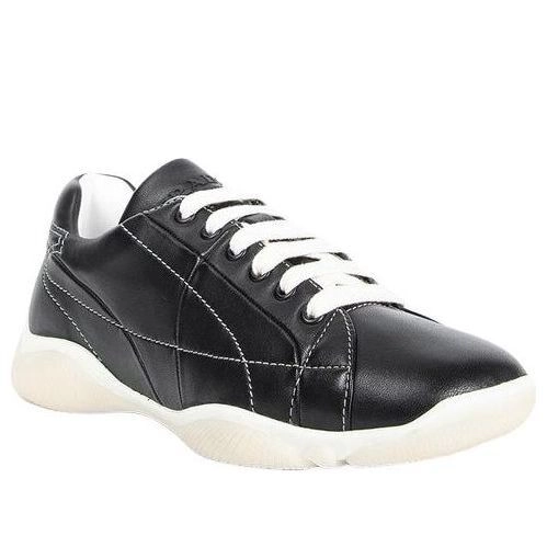 Prada Fs25 Nappa Leather Lace-up Sneakers - Black