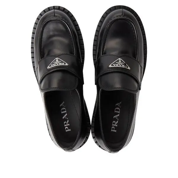 Prada Lug Sole Loafers