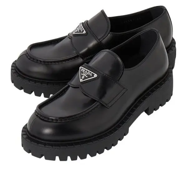 Prada Lug Sole Loafers