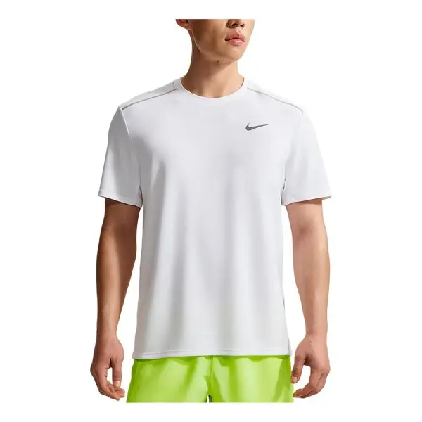 Nike Miler Dri-fit Uv Protection T-shirt - White