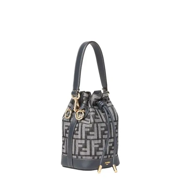 Fendi Mon Tresor Ff Jacquard Mini Bucket Bag