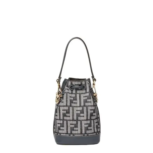Fendi Mon Tresor Ff Jacquard Mini Bucket Bag