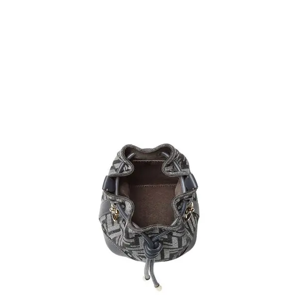 Fendi Mon Tresor Ff Jacquard Mini Bucket Bag