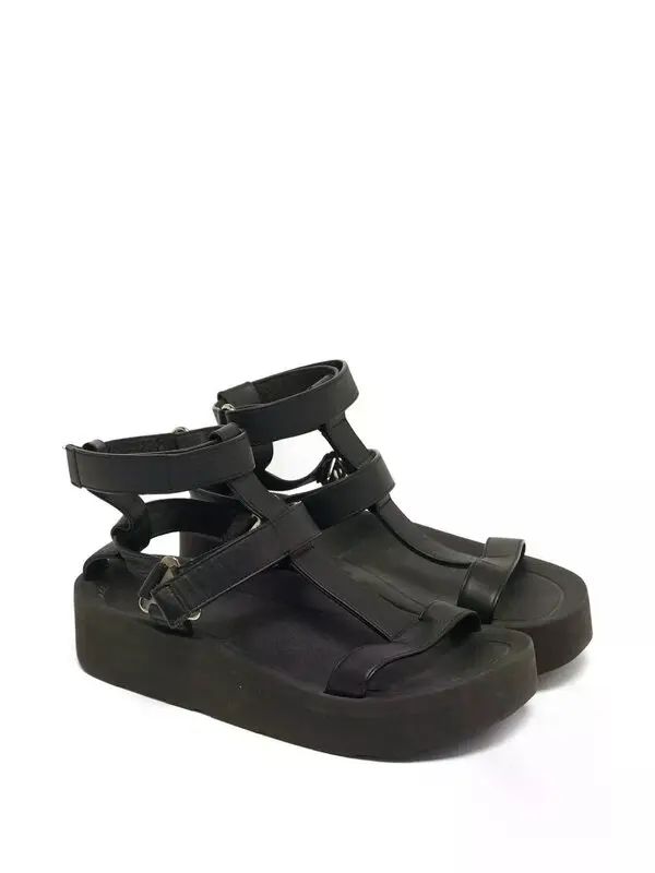Hermès Enid Ankle Strap Sandals - Black