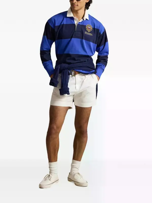Polo Ralph Lauren Striped Embroidered Rugby Polo Shirt